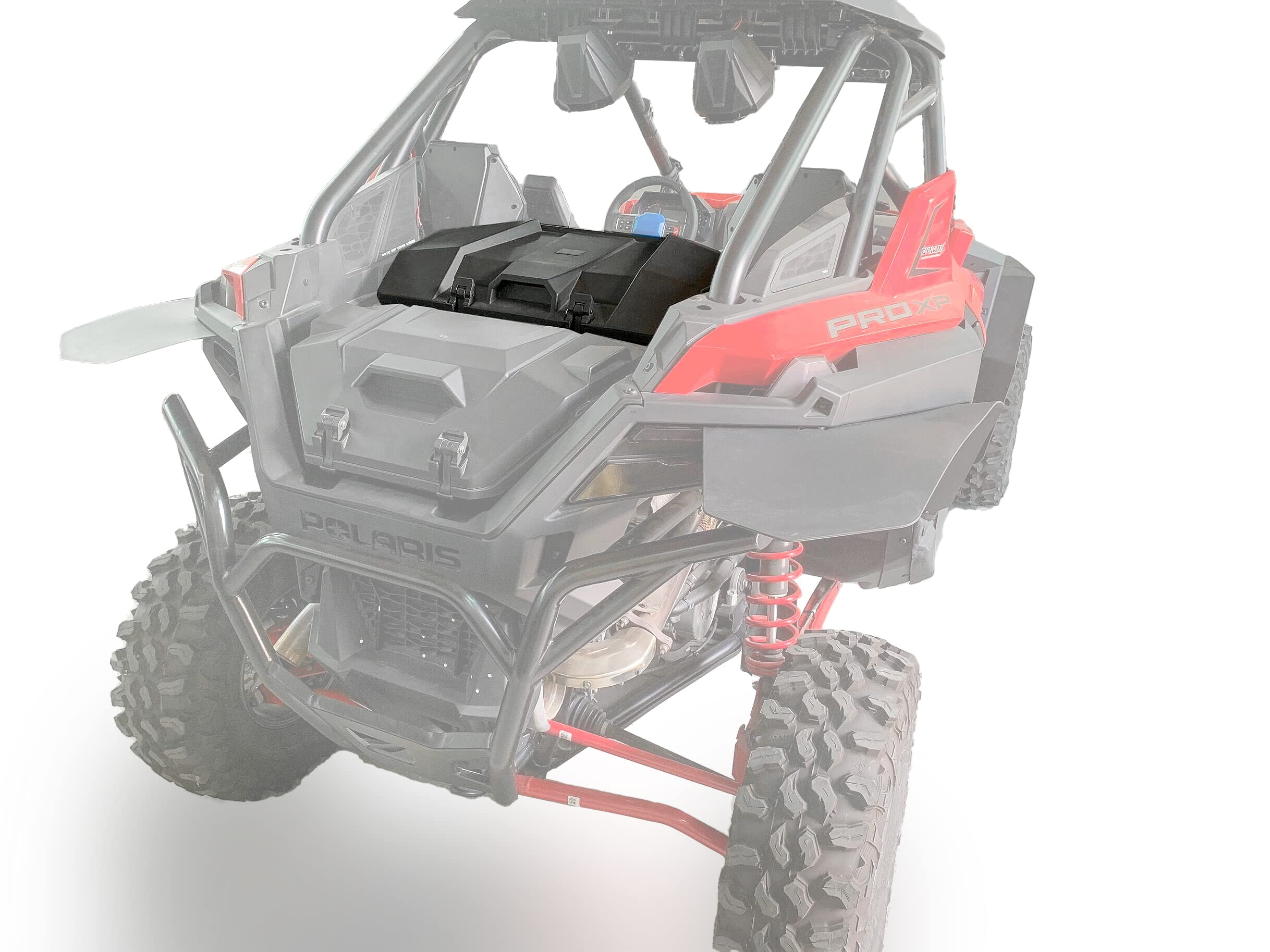 UTV Rear Cargo Box for RZR PRO,CPOWACE Waterproof 42QT/73QT Rear Cargo Storage Box Compatible with Polaris RZR Turbo R/PRO XP 4 LE 2020-2022