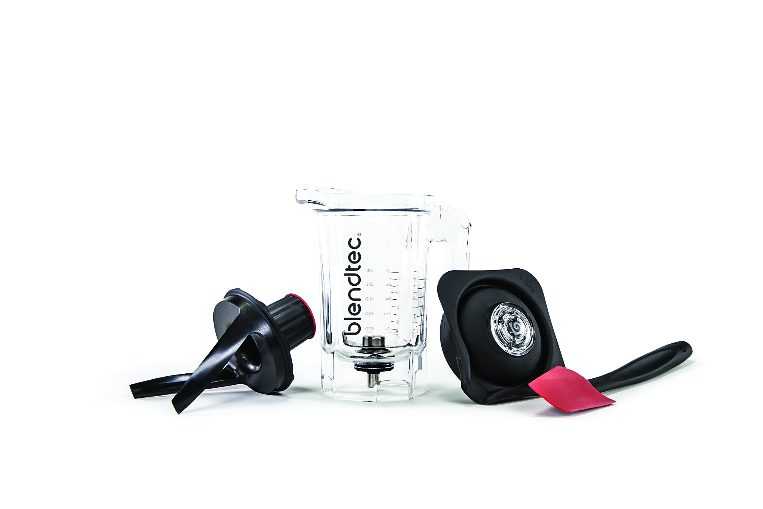 Blendtec Twister Jar (37 oz), Commercial-Grade Blender Jar, Thick Blends, Spectacula Spatula, Twister and Mini Gripper Lid, BPA-free, Clear