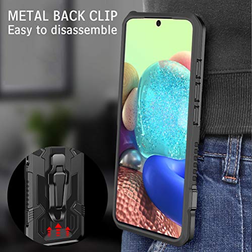 Lusheng Case for Reno2 Z Ultra-Thin PC+TPU Luxury Shockproof Back Cover Armor Bumper Bracket Anti Fall Protective Cover for Oppo Reno2 Z/F 6.53" -Grey