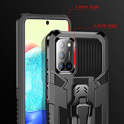 Lusheng Case for Reno2 Z Ultra-Thin PC+TPU Luxury Shockproof Back Cover Armor Bumper Bracket Anti Fall Protective Cover for Oppo Reno2 Z/F 6.53" -Grey