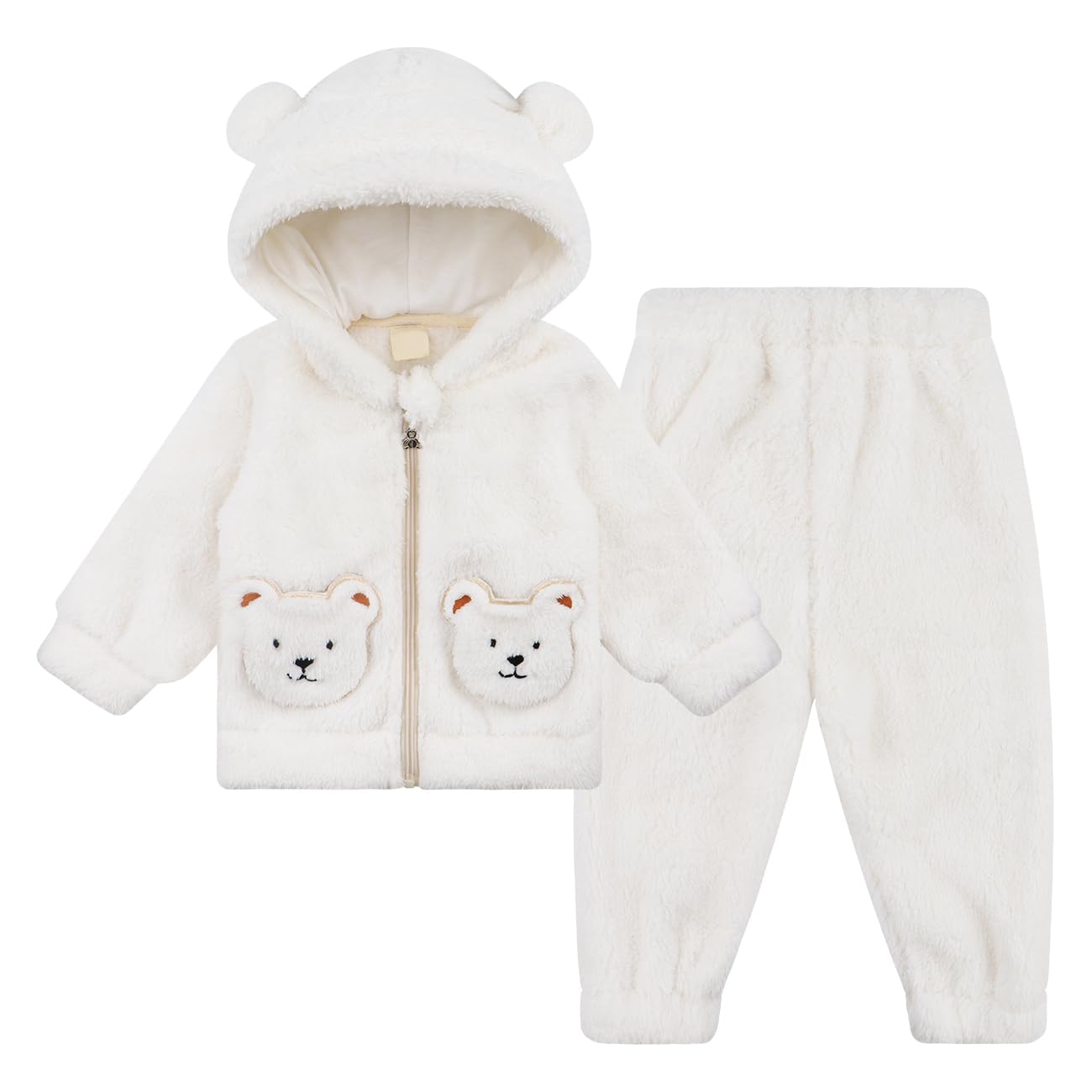 AIMISYOU Infant Fleece Jacket 6-9 9-12 Months Boy Clothes Baby Suit Winter Coat and Pants