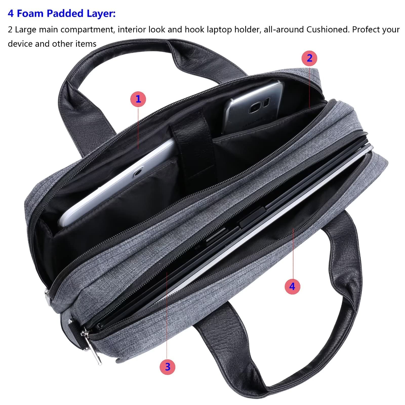 11 to 13.3 in Laptop Bag Compatible with Dell Latitude 7320 9330, XPS 13 9340 9345 9350 9305 9310 9315 9320, Pro Rugged 13