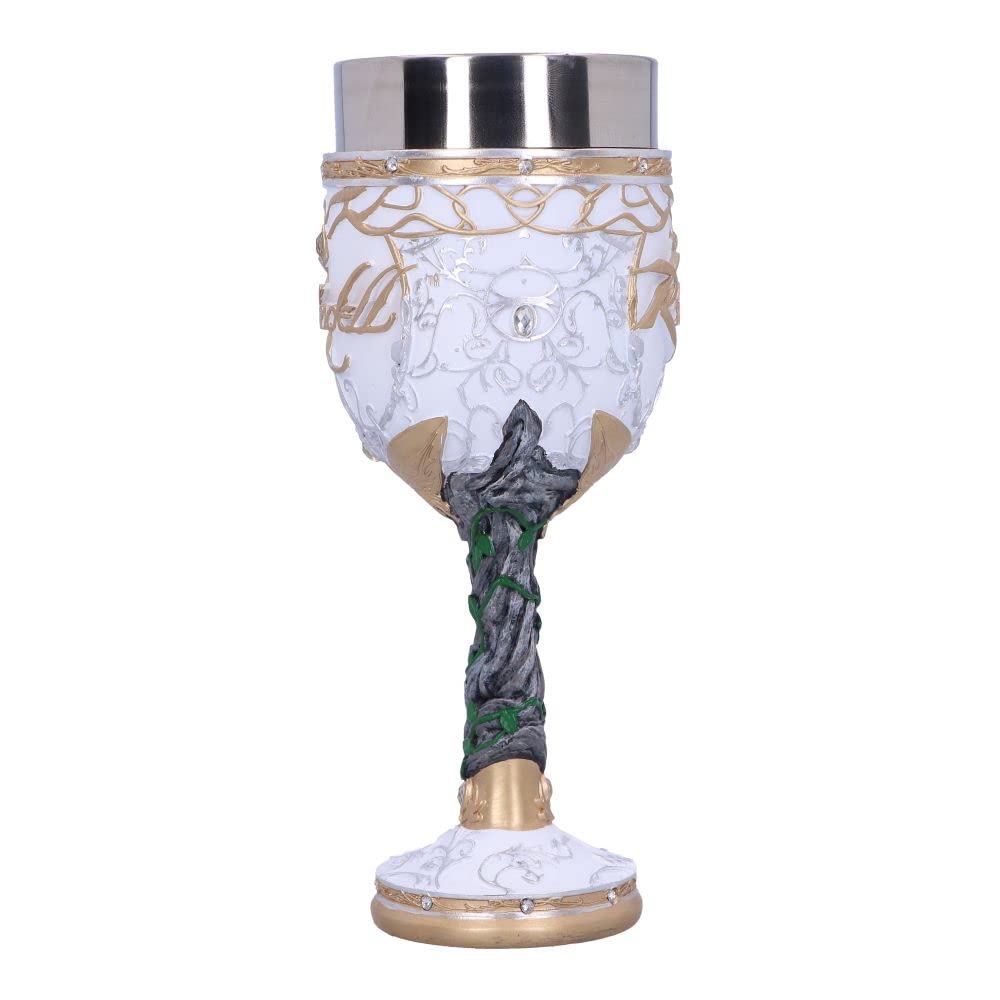 Nemesis Now Officially Licensed Lord of The Rings Rivendell Goblet, White, 19.5cm