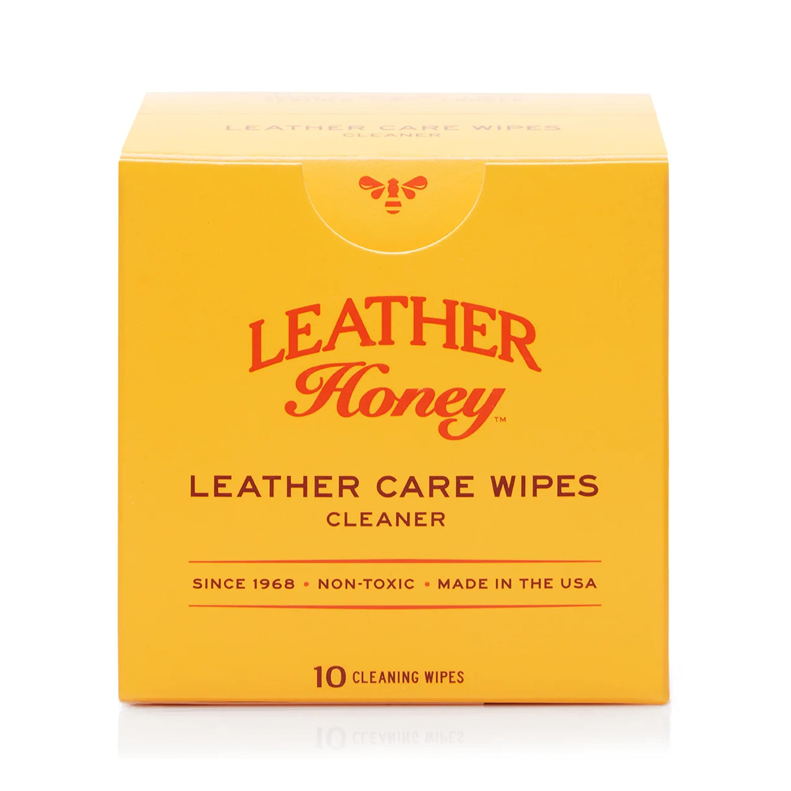 Leather Honey Cleaner Wipes with 8oz Cleaner