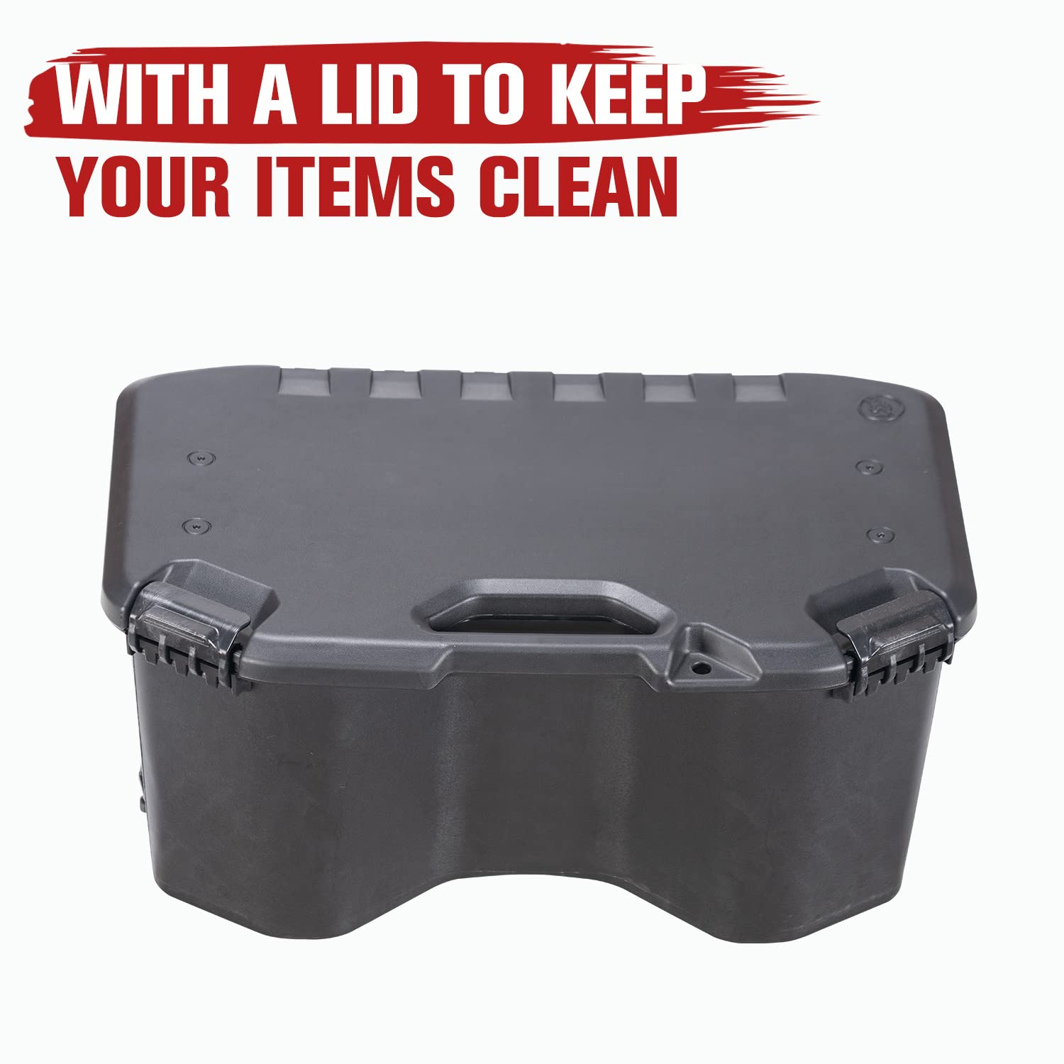 A & UTV PRO Modular Cargo Box for Can Am Maverick, 20 L/5.2 Gallon Rear Storage Cargo Box with Lid Assembly for LINQ Can Am Maverick X3 MAX, Defender, Commander Accessories, Replace OEM#715007112