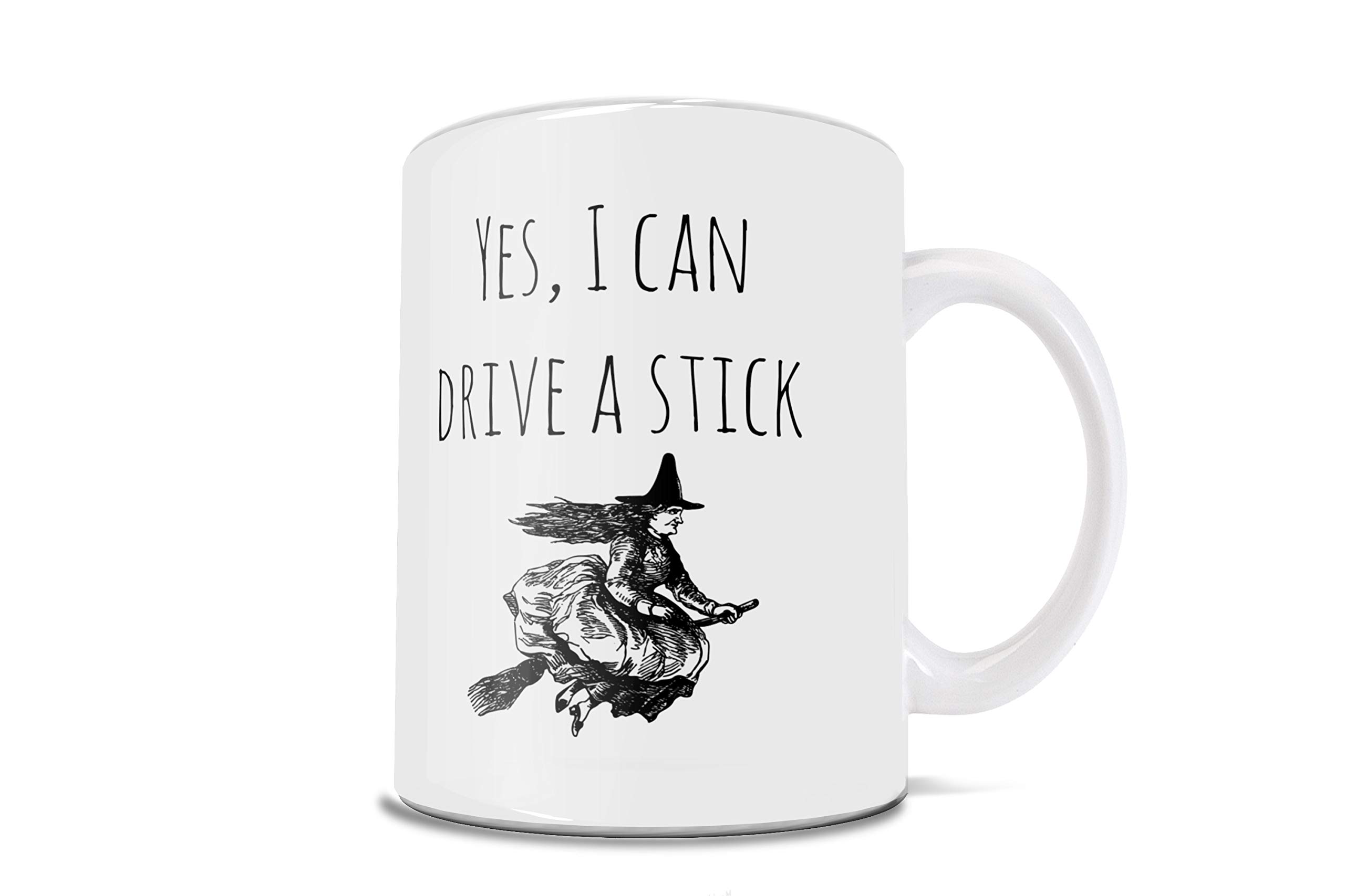 Trend Setters Halloween – I Can Drive Stick - Witch – Funny Coffee or Tea Mug – Perfect for gifting or collecting Ltd.
