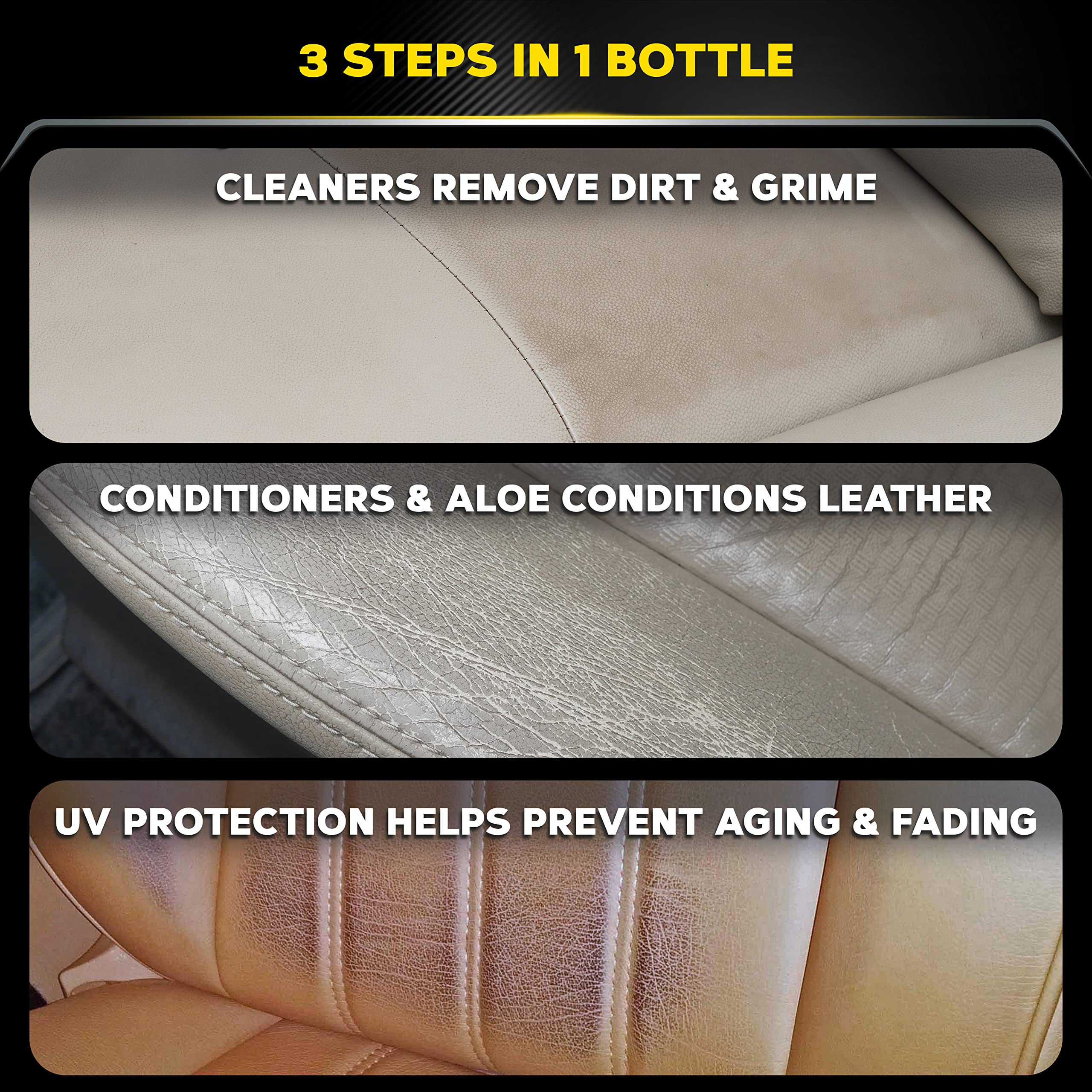 Meguiar's G1924SP Gold Class Rich Leather Cleaner and Conditioning Spray - 24 Oz Spray Bottle