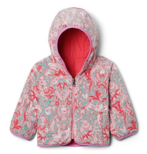 Columbia Toddler Girls Double Trouble Jacket, Bright Geranium/Pink Orchid, 2T