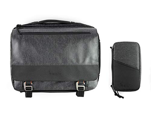 ETCHR Art Satchel & Field Case Duo - The Ultimate Art Supply Organizer - Stylish Art Bag - Vegan-Friendly Artist Bag - Field Bag & Art Case - Art Supply Bag - Artist Backpack & Field Pack Combo