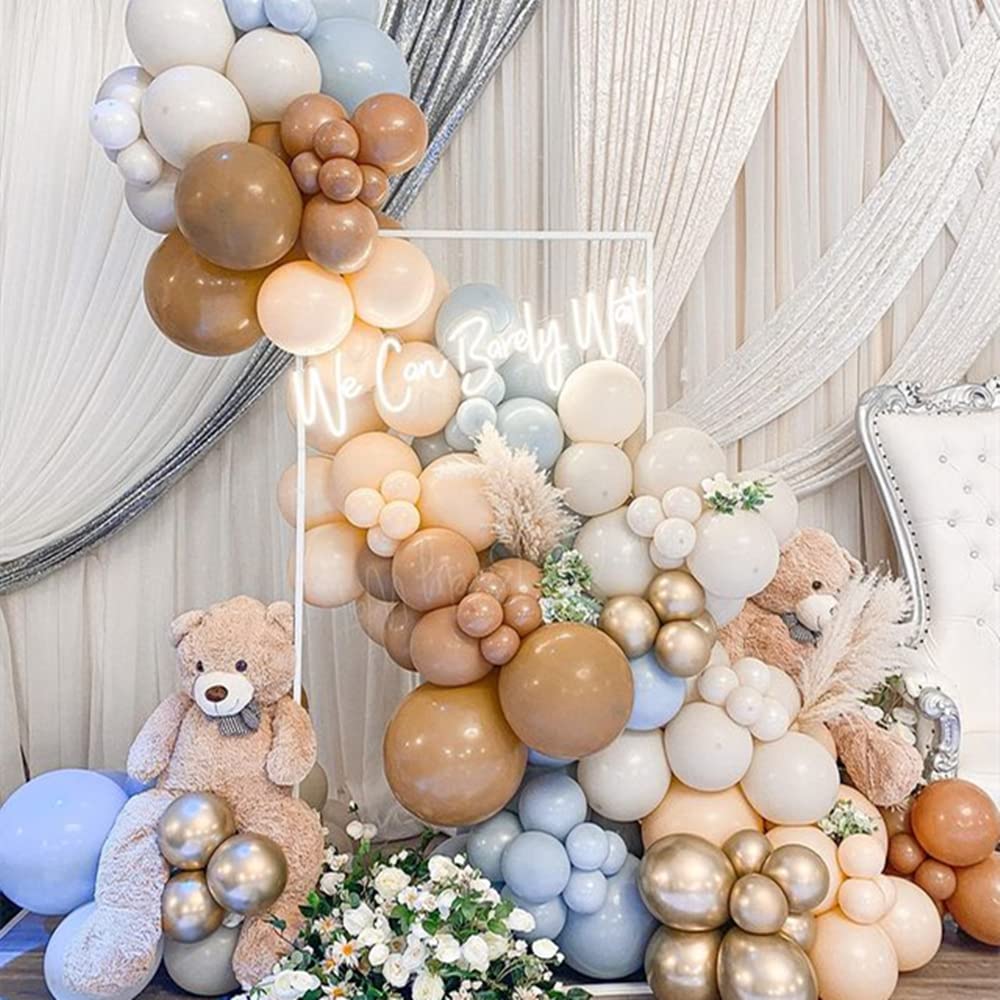 Teddy Bear Theme Balloon Garland for Gender Reveal (BLUE)