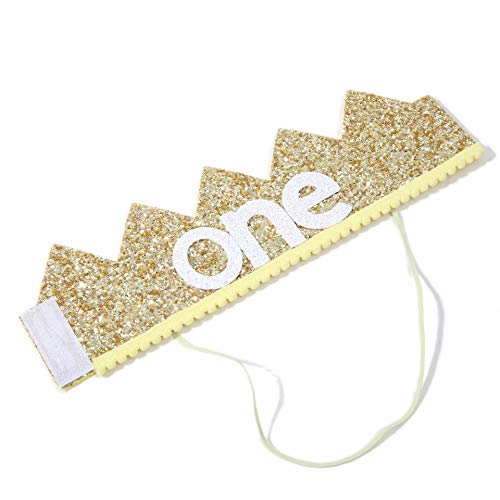 Baby's Sunshine Crown for 1st birthday - First Birthday for You Are My Sunshine Crown,Birthday Get Together for Decorations,Photo Props for Birthday Party,Birthday Souvenir Gifts(Golden)