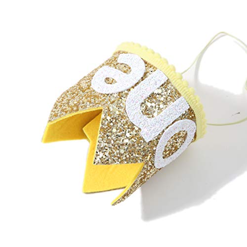 Baby's Sunshine Crown for 1st birthday - First Birthday for You Are My Sunshine Crown,Birthday Get Together for Decorations,Photo Props for Birthday Party,Birthday Souvenir Gifts(Golden)