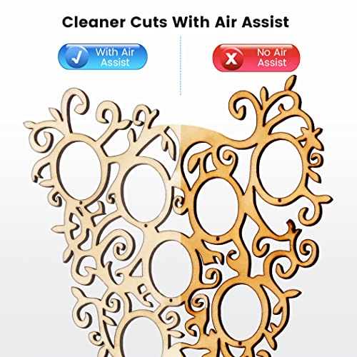 Comgrow Air Assist for Laser Cutter and Engraver,Air Assist Pump Kit with Adjustable 30L/Min,for CNC Cutting and Laser Engraving,Remove Smoke and Dust,Protect Laser Lens, Reduce Surface Temperature