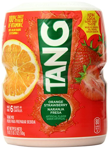 Tang Vitamin Orange Strawberry Sweetened Powdered Drink Mix 12 Count 18 oz Canisters