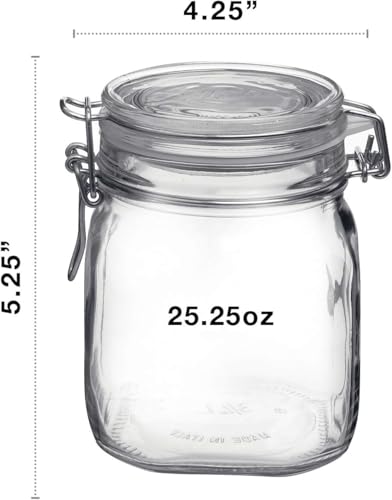 Bormioli Rocco 149280M04321991 food container, 25.25 oz, Clear