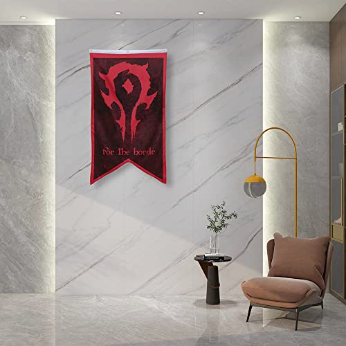 Bayyon For the horde Banner Flag 30x50 Inch Man Cave Home Office Bed Room Decor