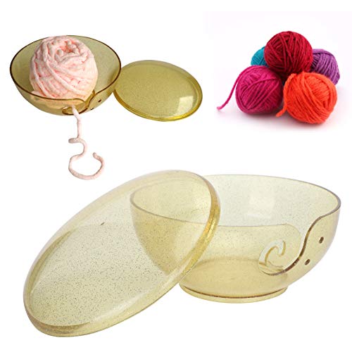 Home Yarn Bowl, 19X19X10Cm Yarn Bowl, Easy to Store Convenient to Use for Household Use Wool Storage