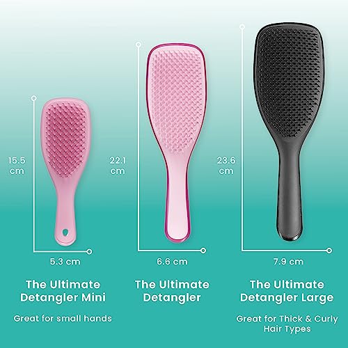 TANGLE TEEZER The Wet Detangler Hairbrush, Raspberry Rouge