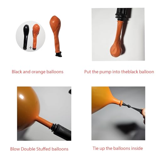 121pcs Fall Balloon Garland Arch Kit Double Stuffed Burnt Orange Balloons Double Stuffed Terracotta Rust Balloons for Thanksgiving Autumn Birthday Party Wedding Decorations