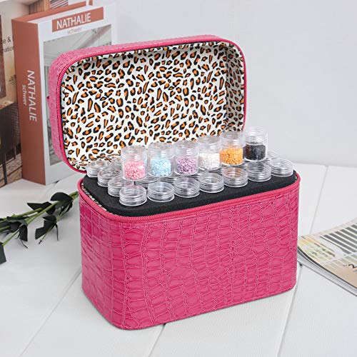 84 Slots Diamond Storage Box Diamond Embroidery Rhinestones Painting Accessory Jewelry Beads Organizer Carry Case Zipper Design