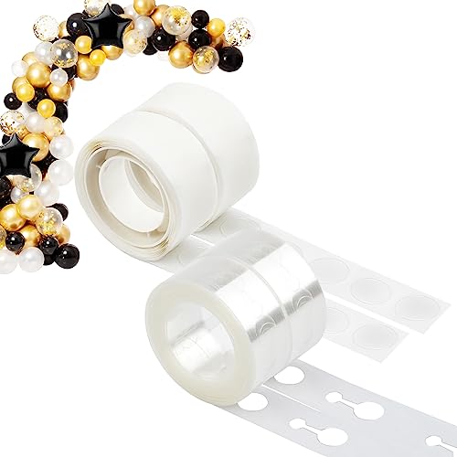 Balloon Arch Strip Kit 2 Sets, Balloon Arch Garland Decorating Strip Kit Balloon Tape Strip Balloon Decoration Strip Kit Dot Glue Stickers Double Side Tape for Wedding Birthday Baby Shower Decorations