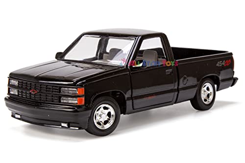 Motormax 1992 Chevy 454SS Pickup Truck 1/24 Scale Diecast Model Car Black