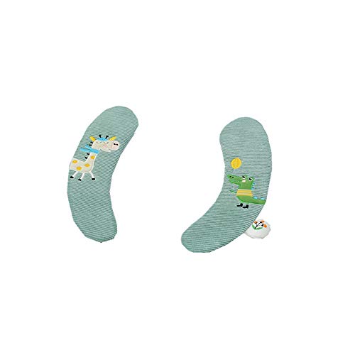FEEGAR Toilet Seat Covers Toilet Seat Cushion Household Four Seasons Universal Paste Type Waterproof Plush to Keep Warm Green Crocodile Deer, Blue Ingot Pig, Green Christmas, Gray Giraffe, Blue Fis