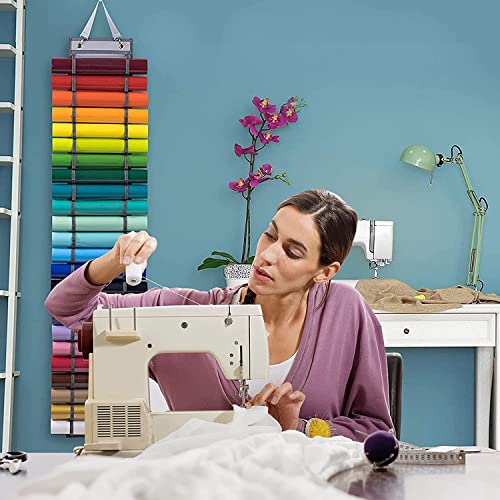 MIDOGAT Vinyl Roll Organizer, 24 Compartments Vinyl Roll Holder, Large Capacity Craft Organizer, Vinyl Roll Keeper - Hanging Closet, Wall or Over The Door Organizer for Any Room (Grey)