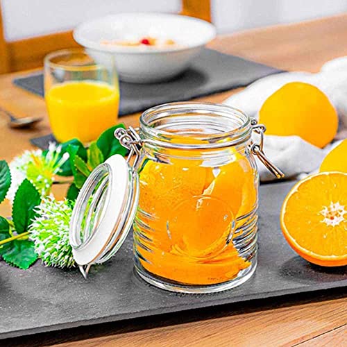 Bormioli Rocco Officina1825 Jar with Swing Top, 17 oz, Clear, 1 Count (Pack of 1)