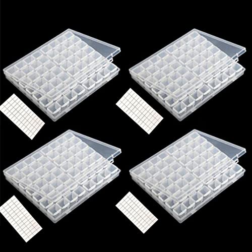 Transparent Diamond Painting Storage Container for Small Jewelry Beads Rhinestones Storage, Plastic Organizers