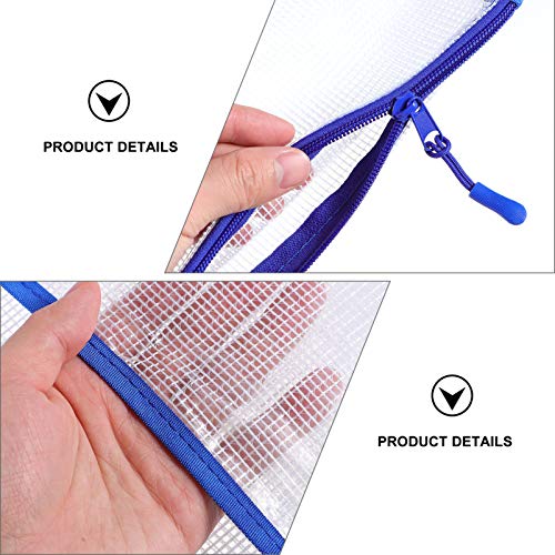 Healifty Art Portfolio Tote Bag PVC Waterproof Painting Board Storage Bag Drawing Tools Carry Bag for Bulletin Boards Artwork Charts and Teaching Material Blue