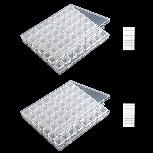 Transparent Diamond Painting Storage Container for Small Jewelry Beads Rhinestones Storage, Plastic Organizers
