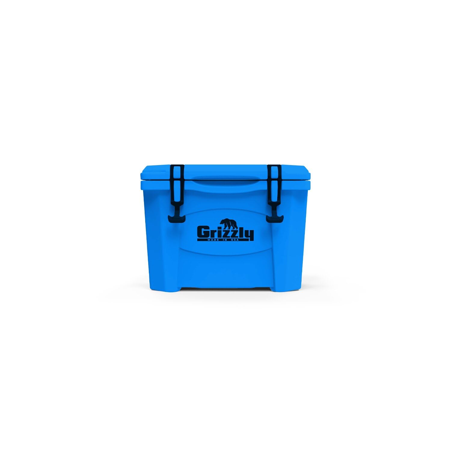 Grizzly 15 Cooler | 15 qt Ice Chest Durable Rotomolded Insulated | Made in USA | Warranty for Life | for Beach Boat Camping Fishing Hunting | G15 | Light Blue…