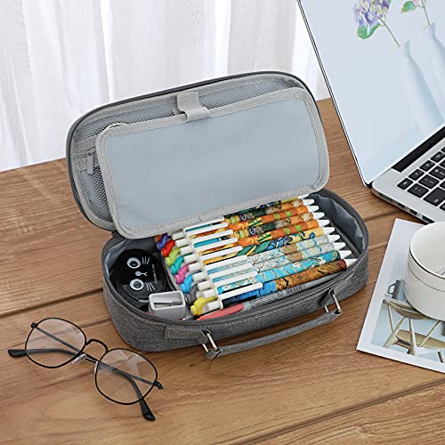 Pencil Case Pen Pouch Bag - Large Capacity Pencil Case School Organizer; Double Zipper Storage Bag; Big Pencil Pouch for School Office College School Student Teen Kids