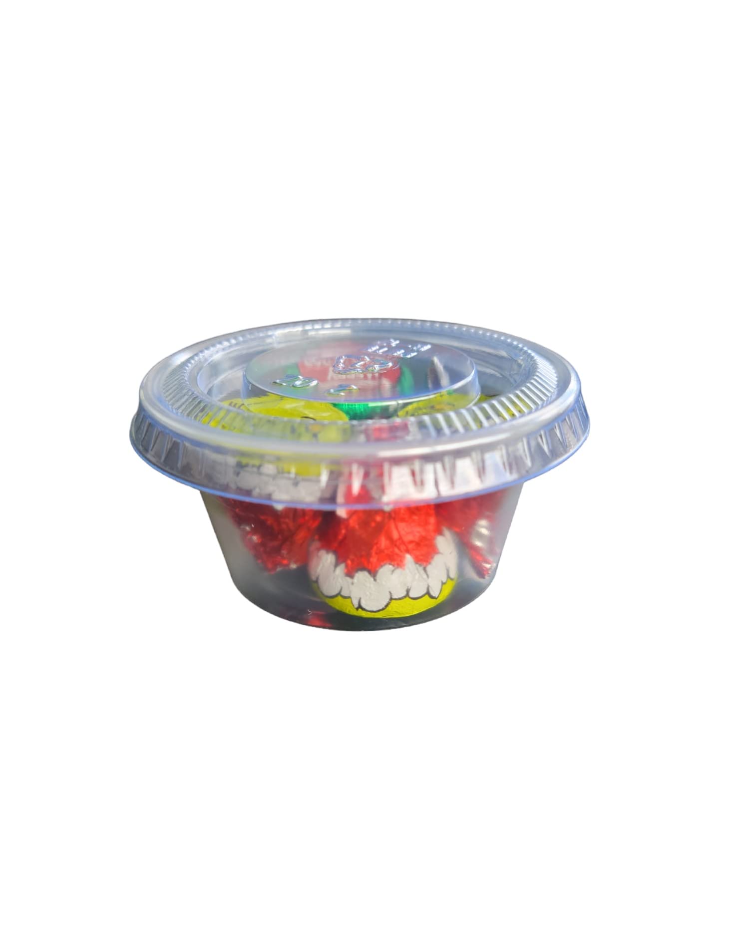 Popular Shop Stop 100 count, 2 oz Disposable Cups with Snap On Lids Great for Condiments, Jello Shots, Sauces Ketchup, Liquids and Small Food Portions