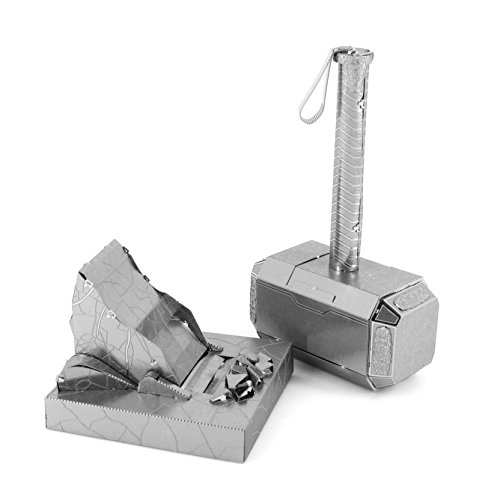 Metal Earth 3D Model Kits Marvel Avengers Set of 2 CA Shield & Thor's Hammer (Mjolnir)