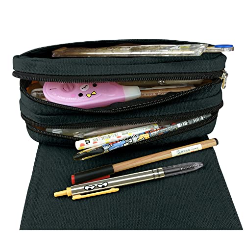 My Hero Academia Pencil Bags MHA Canvas Pen Bag Kids School Large Capacity Pen Pouch Portable Cosmetic Bag