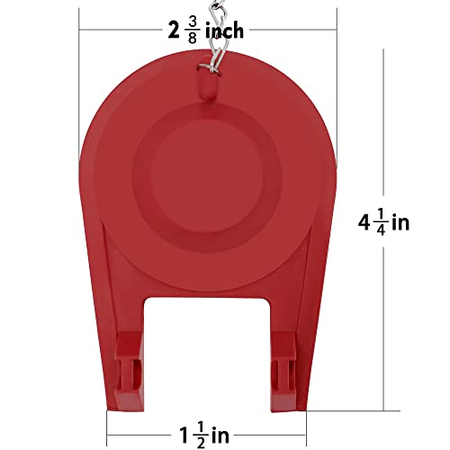 Toilet Flapper Replacement Kit High Performance 2 Inch Toilet Flapper (Red 2"1pc)