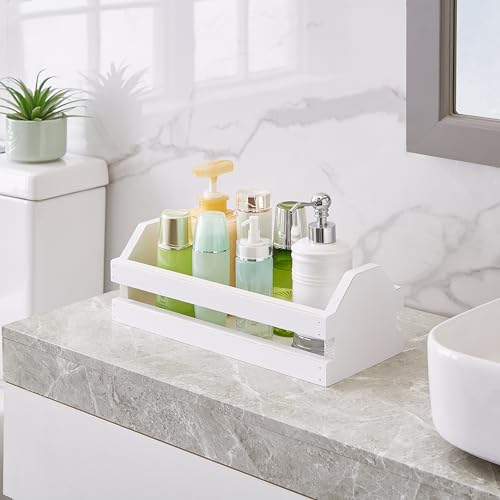 Roeveca Toilet Tank Tray Basket Toilet Paper Storage Farmhouse Decor Toilet Tank Topper Bathroom Storage Organizer Bathroom Organizer Countertop Container