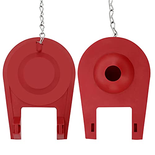Toilet Flapper Replacement Kit High Performance 2 Inch Toilet Flapper (Red 2"1pc)