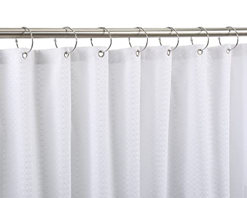 ZESLMG 24 PCS Chrome Shower Curtain Rings and Hooks, Rustproof Silver Metal Shower Rings for Bathroom, 2 Inch Loose Leaf Binder Rings