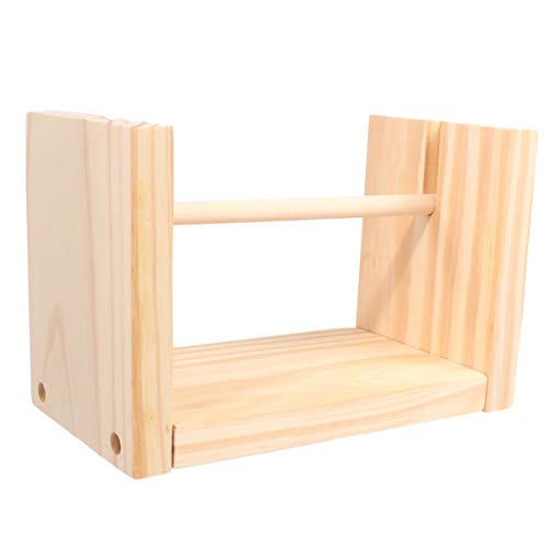EXCEART Wooden Spool Rack Embroidery Yarn Spool Thread Holder Sewing Organizer Beaded Thread Tool Stand for Home Mall Dorm Store