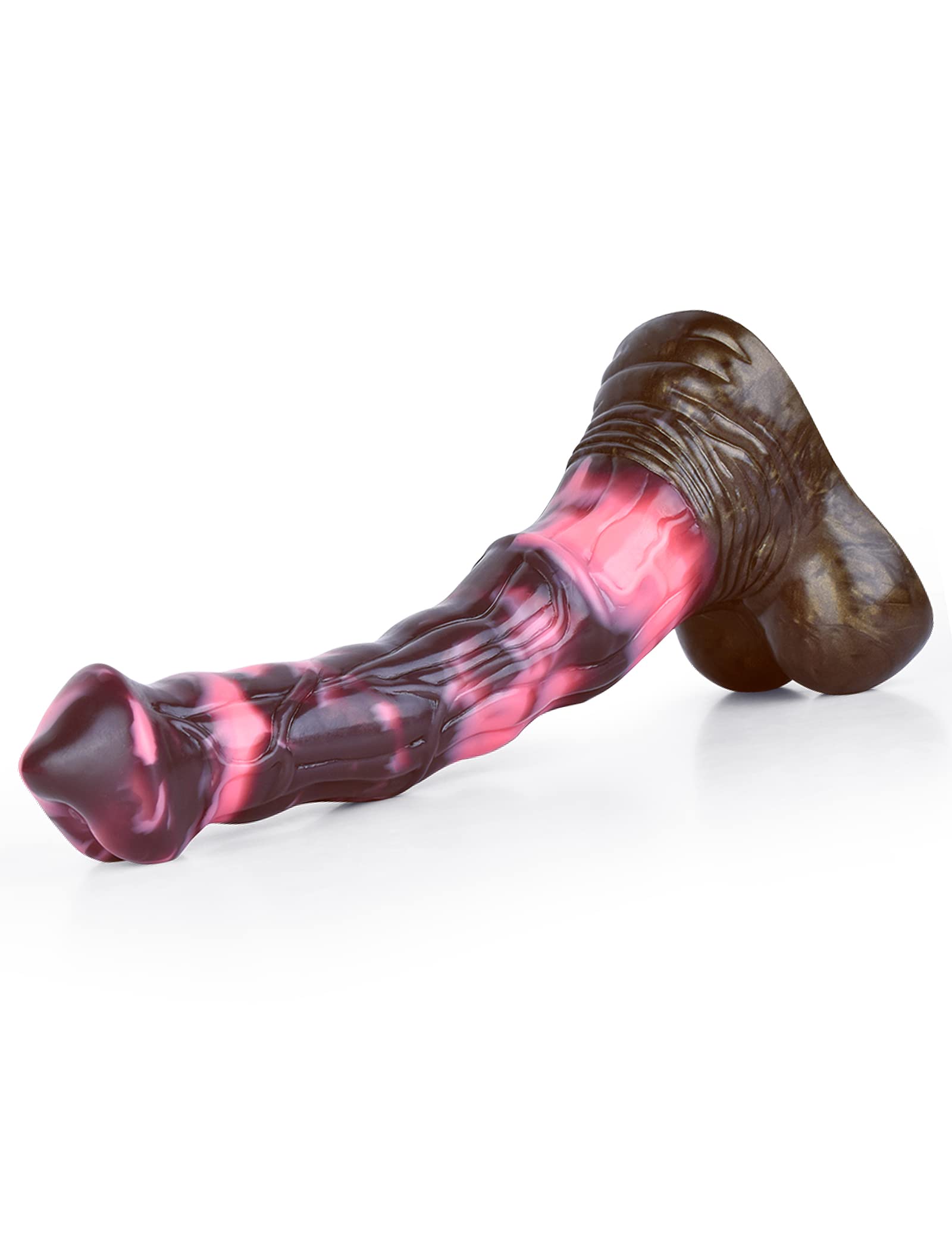 Dragon Dildo 10.4inch Realistic Thick Horse Dildo with Suction, Long Pink Silicone Monster Dildo Big Anal Plug Toys for Women and Men Couples