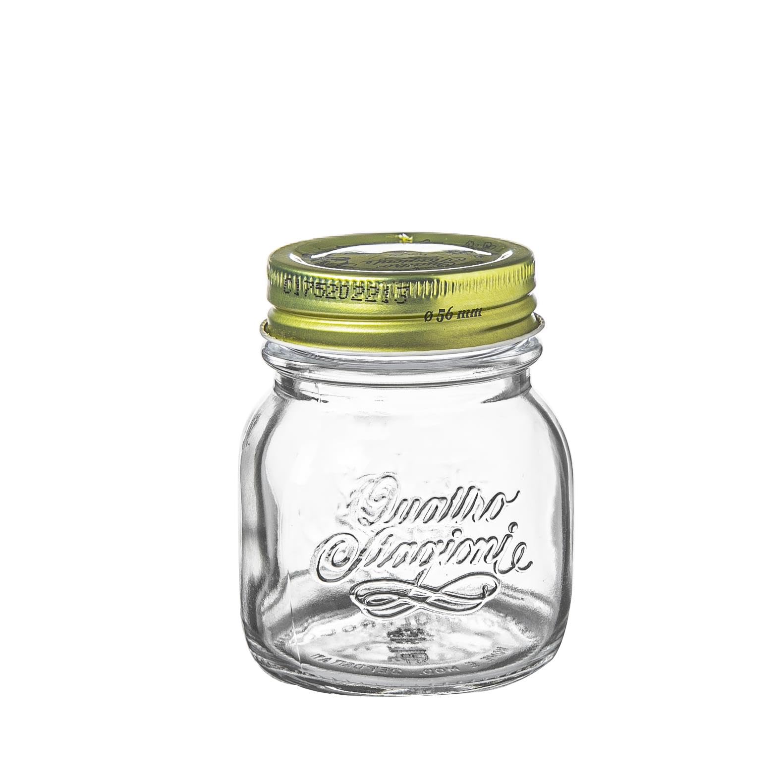 Bormioli Rocco Set Of 4 Food Preserve Jars With Airtight Screw Lid From Quattro Stagioni