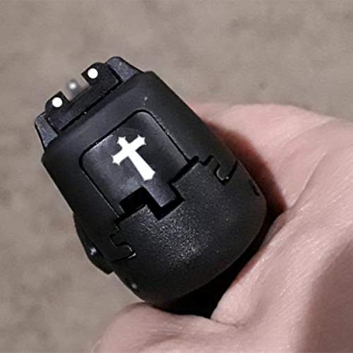 SHOOSPORT Laser Engraved Aluminum Rear Cover Slide Back Butt Plate for Taurus G2 G2C G3 G3C 9mm & Millennium PT111 G2 PT140 and P709 P740 G2S G3S, Cross