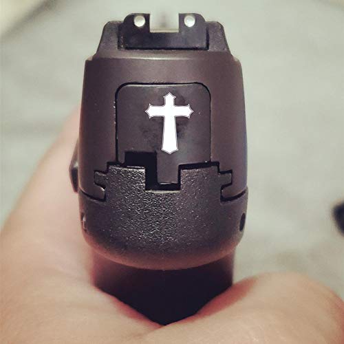 SHOOSPORT Laser Engraved Aluminum Rear Cover Slide Back Butt Plate for Taurus G2 G2C G3 G3C 9mm & Millennium PT111 G2 PT140 and P709 P740 G2S G3S, Cross