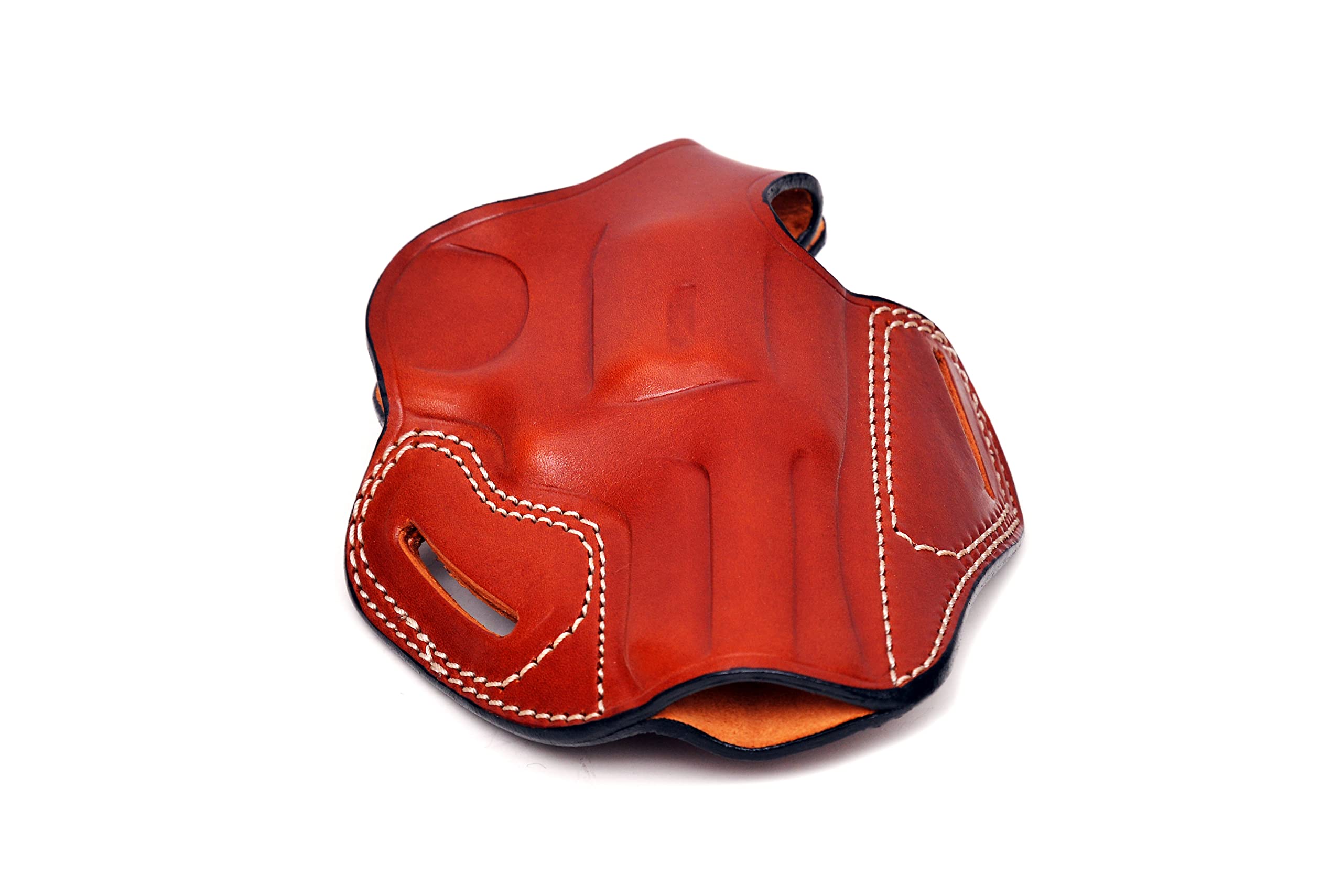 Leather Holster for Taurus 856 Defender 3" Barrel, OWB Thumb Break, Genuine Leather, Right Handed, ShnLeather (Brown)