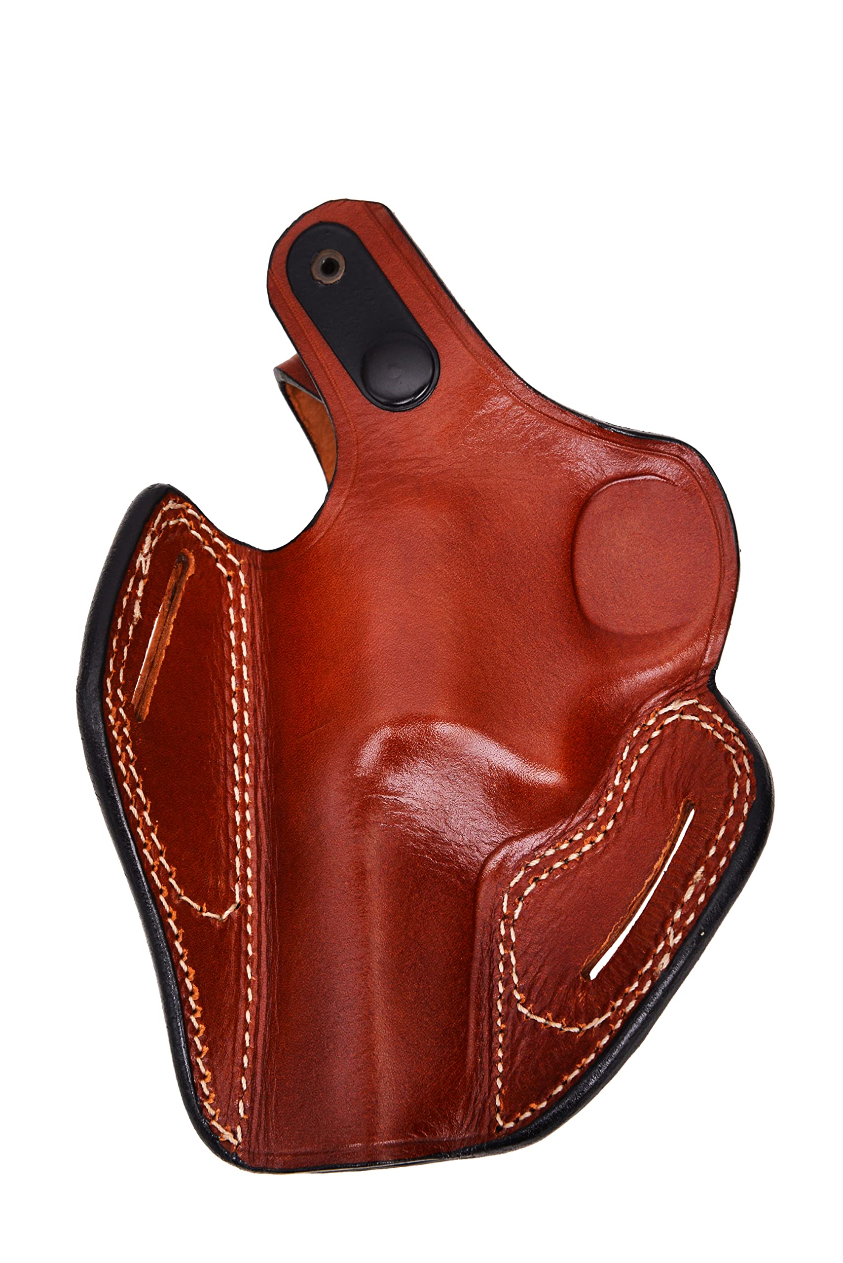 Leather Holster for Taurus 856 Defender 3" Barrel, OWB Thumb Break, Genuine Leather, Right Handed, ShnLeather (Brown)