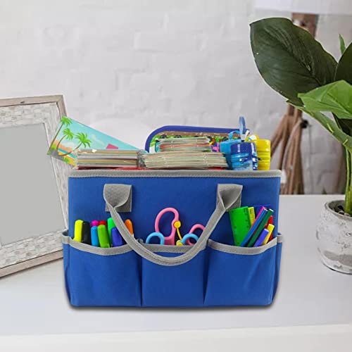 Portable Desktop Tote and Stock Organizer,Craft Storage Tote Bag, Journal Caddy,Office Desk Organizer, for Travel Shopping,Crafts Makeup Paper