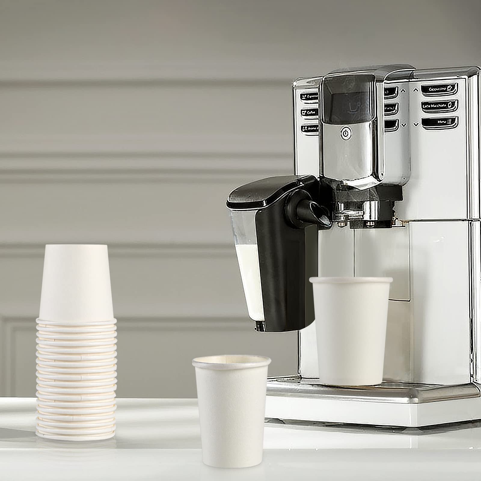 [100 Count - 2 oz] Small Paper Cups, Mouthwash Cups Bathroom Cups Mini Cups Small Disposable Cups